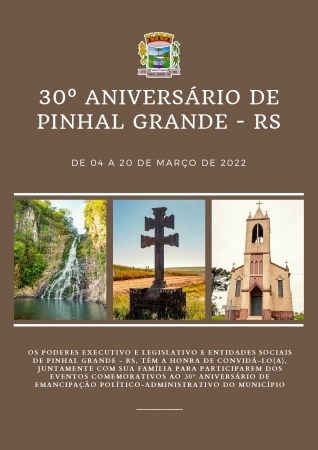 30º Aniversário de Pinhal Grande: Departamento de Cultura e Turismo ...